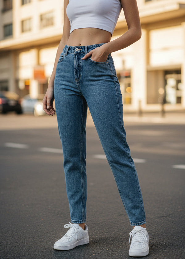 Jeans Vintage Azul Clásica para Mujer: Tenemos tallas grandes – PDMX Jeans