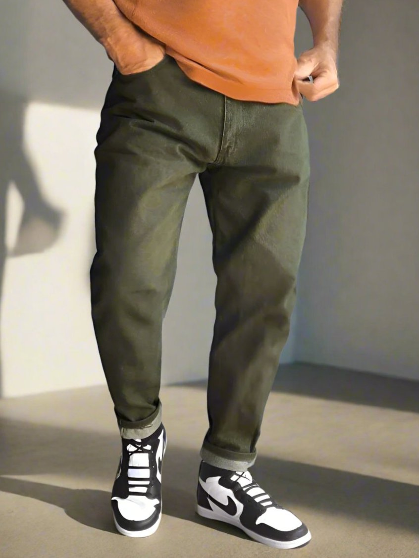 Mom Jeans Hombres Verde Clásico | PDMX JEANS – PDMX Jeans